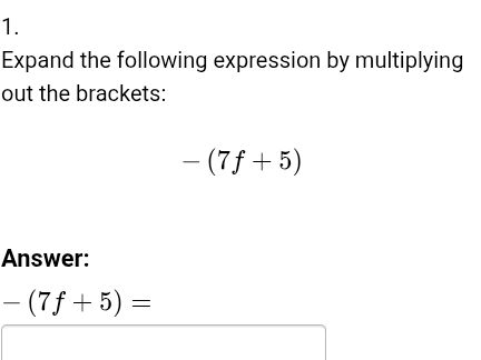 1. Expand the following expression by | StudyX