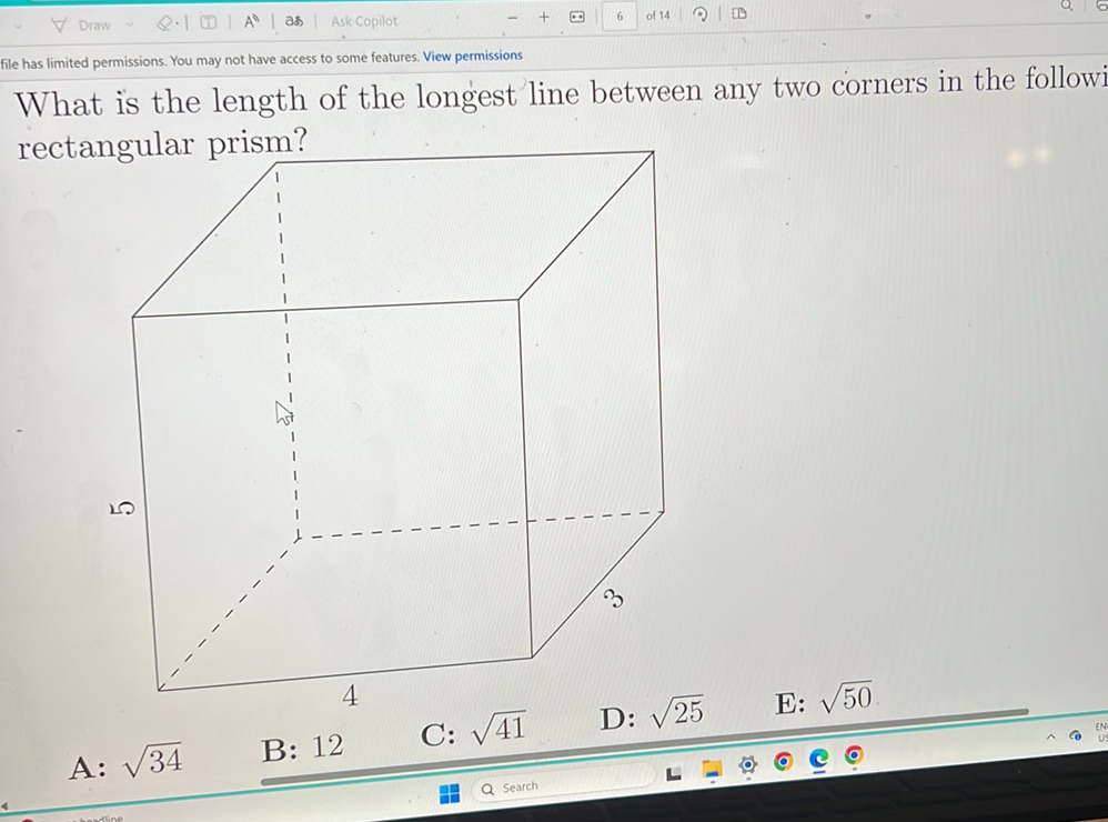 What is the length of the longest line | StudyX