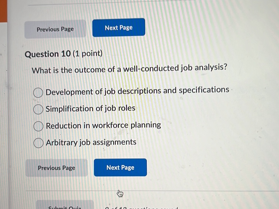 Question 10 (1 point) What is the outcome | StudyX
