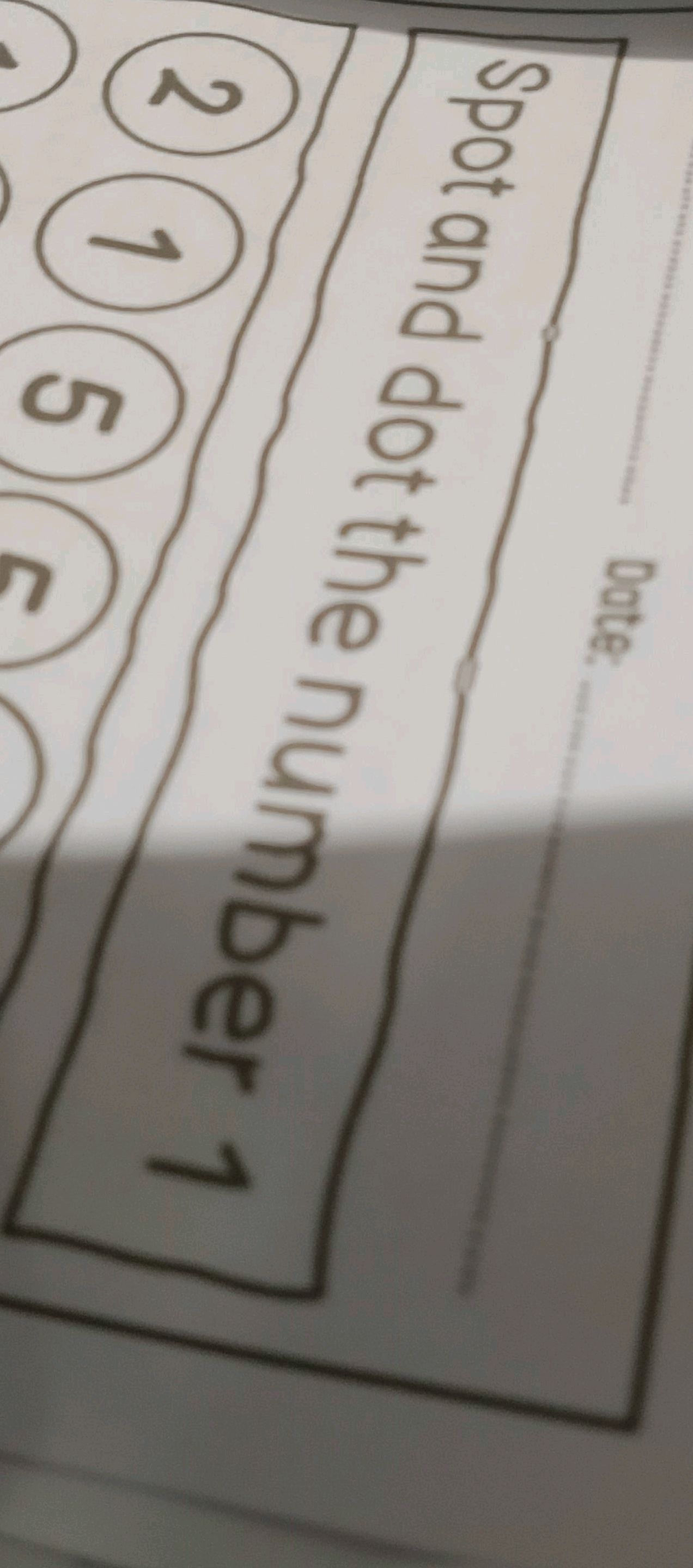 Spot and dot the number 1 | StudyX