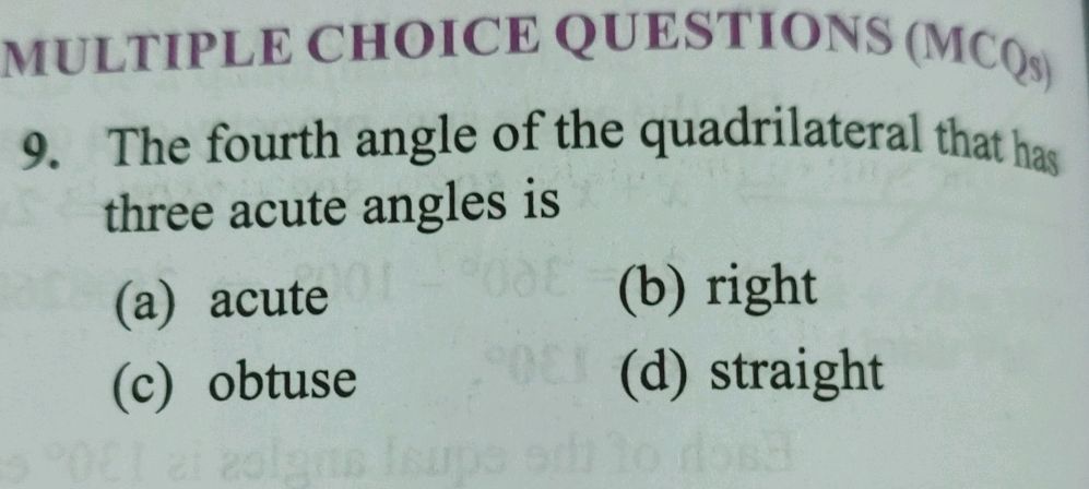 9. The fourth angle of the quadrilateral | StudyX