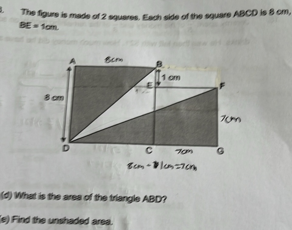 The figure is made of 2 squares. Each side | StudyX