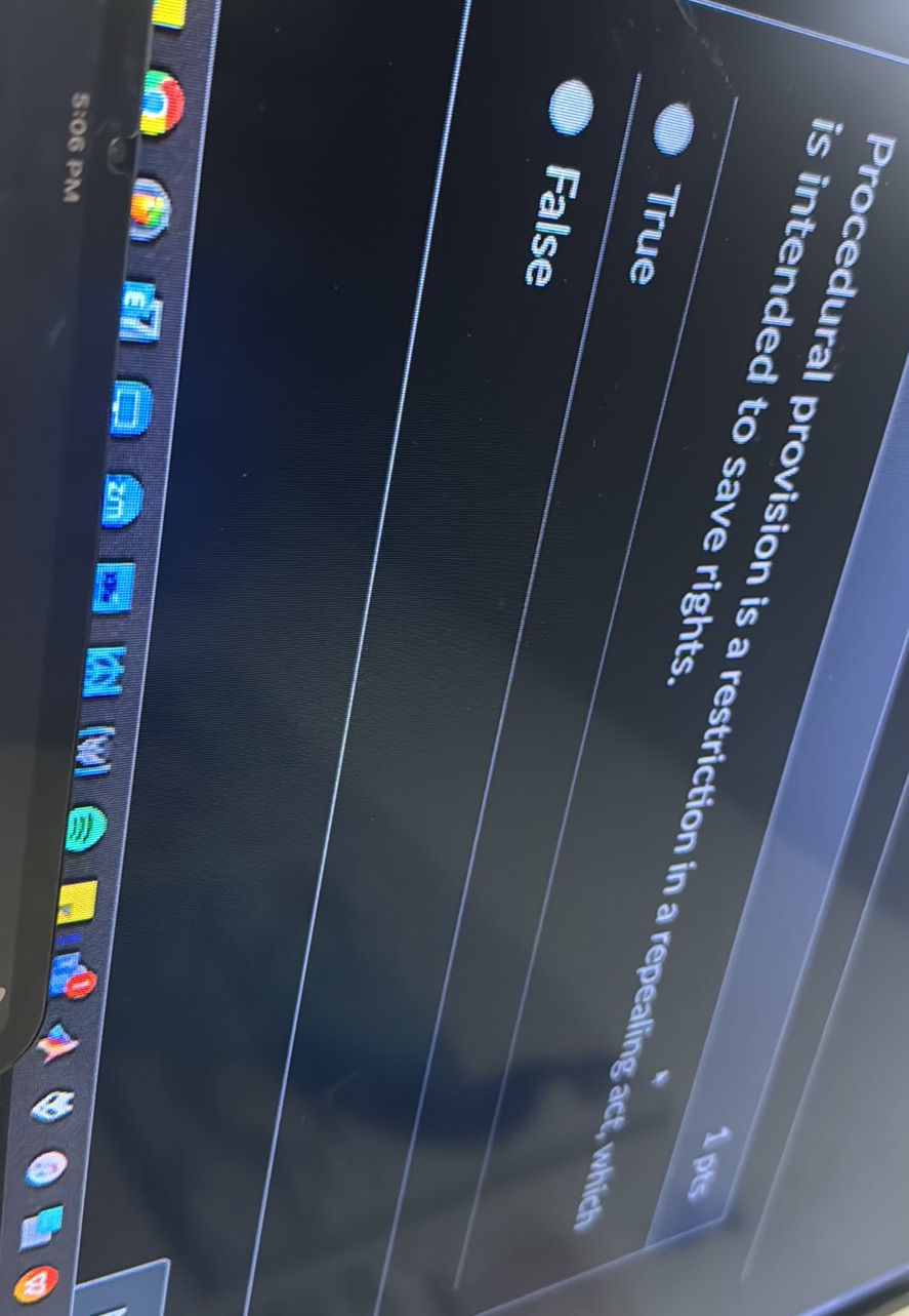 Procedural provision is a restriction in a | StudyX