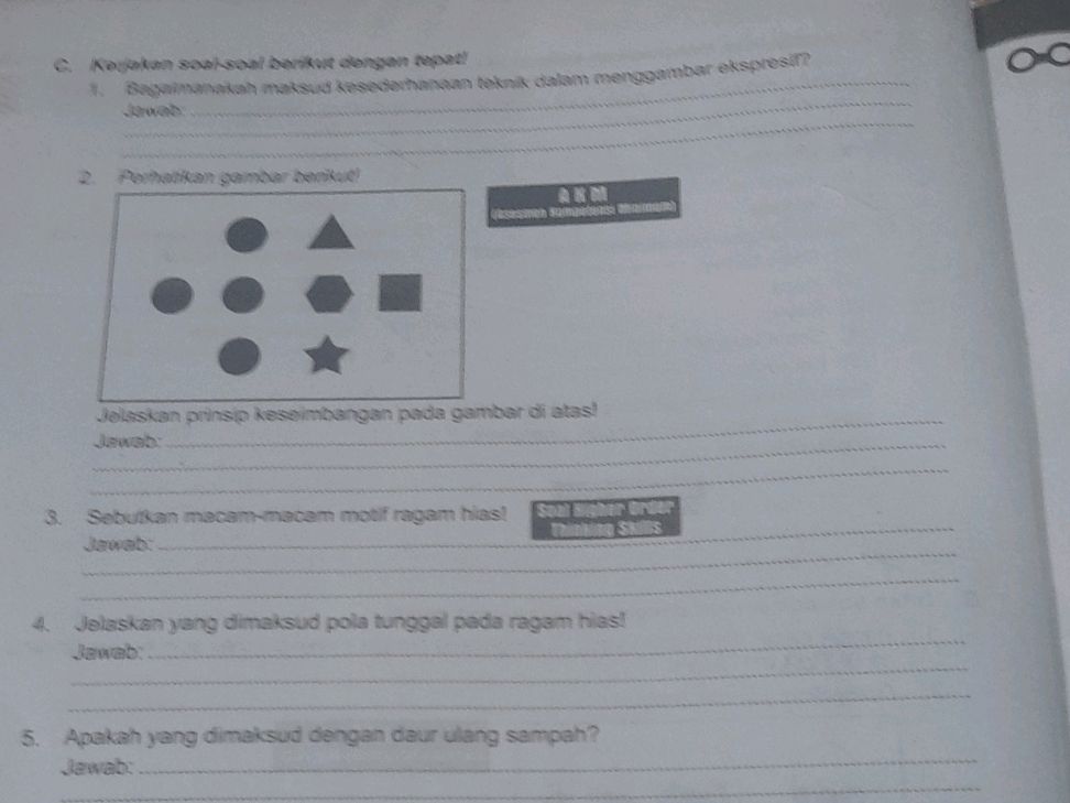 C. Kerjakan soal-soal berikut dengan tepat! | StudyX