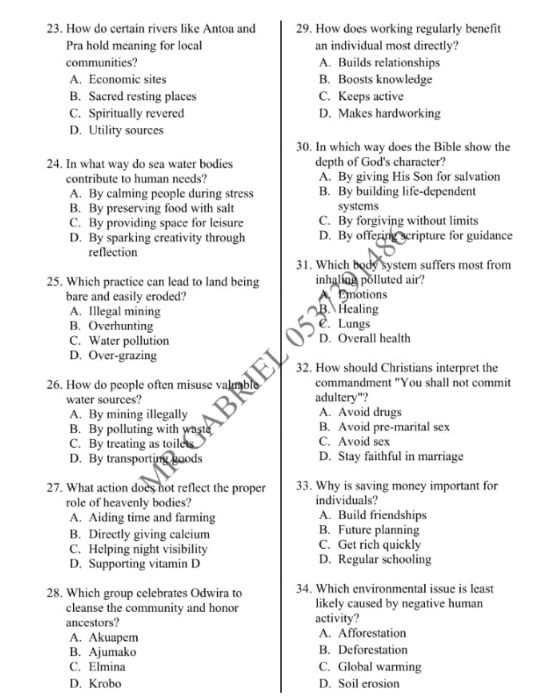 23. How do certain rivers like Antoa and Pra | StudyX