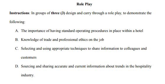 Instructions: In groups of three (3) design | StudyX