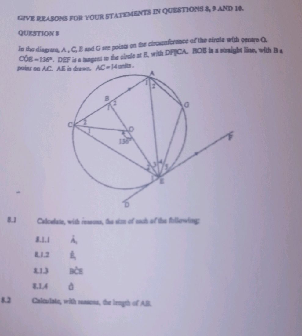 GIVE REASONS FOR YOUR STATEMENTS IN | StudyX