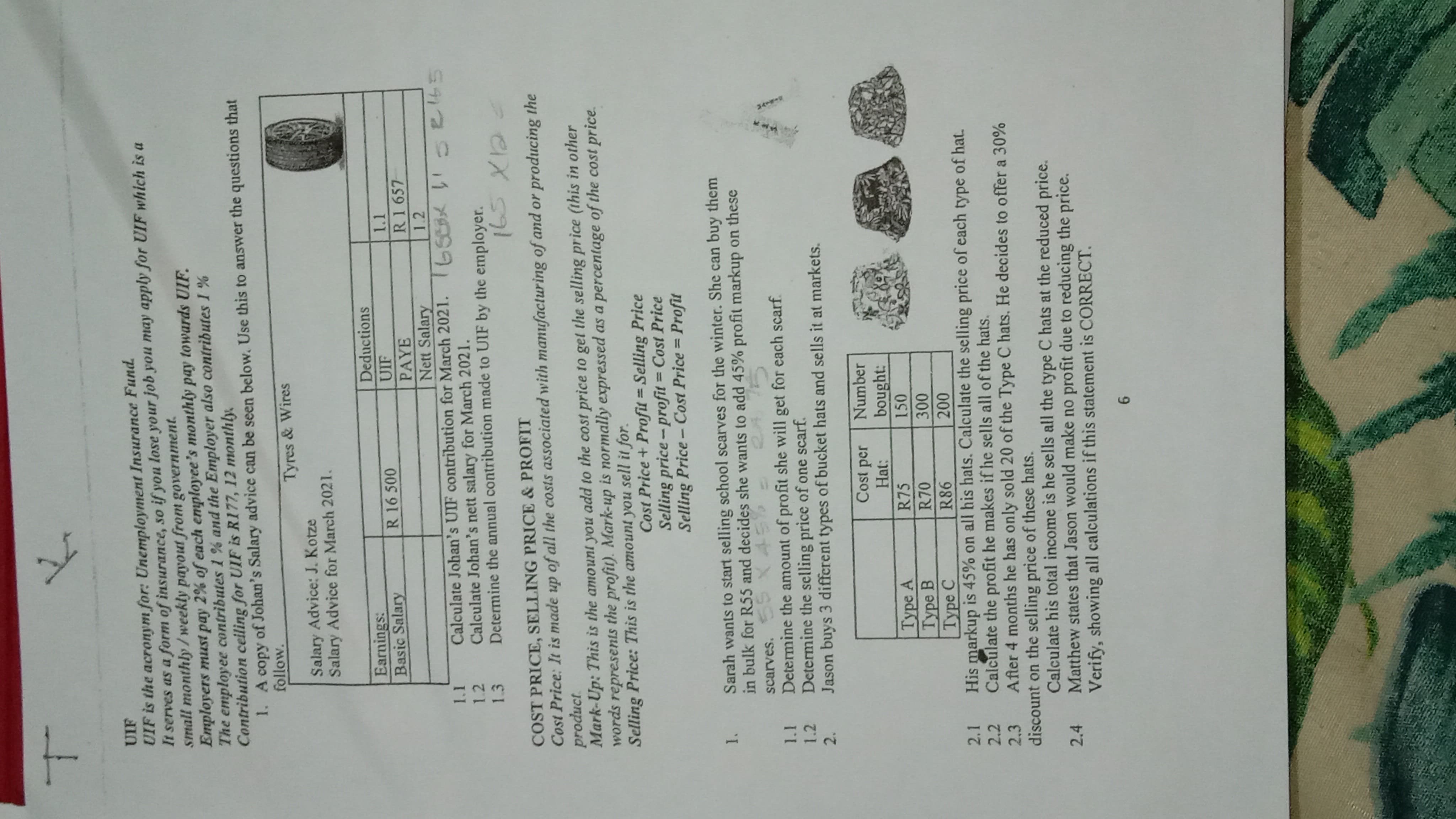 1. Calculate the Price Excluding VAT for | StudyX