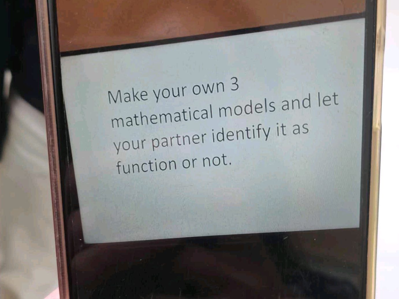 Make your own 3 mathematical models and let | StudyX