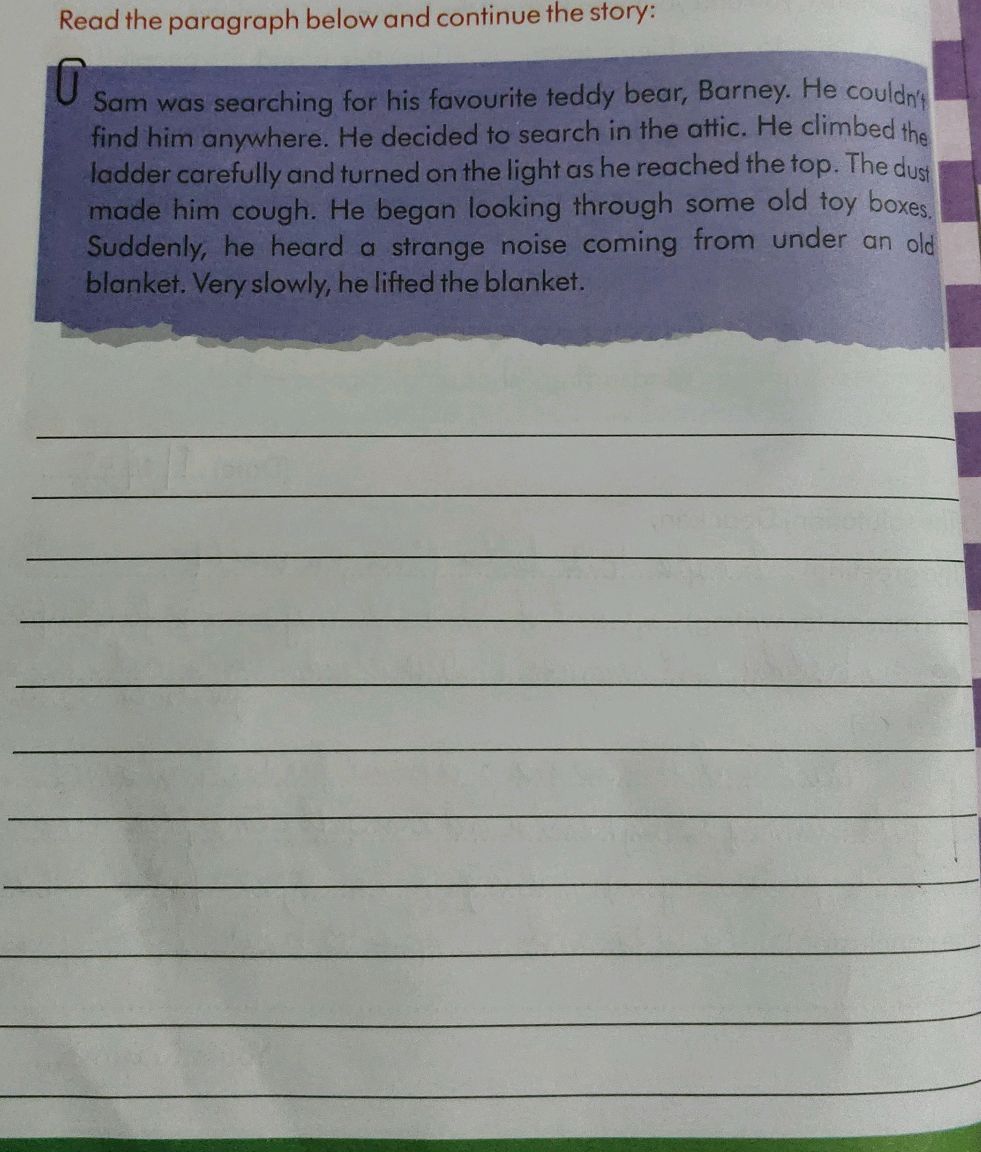 Read the paragraph below and continue the | StudyX