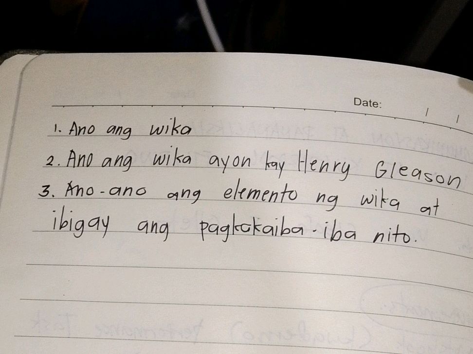 1. Ano ang wika 2. Ano ang wika ayon kay | StudyX
