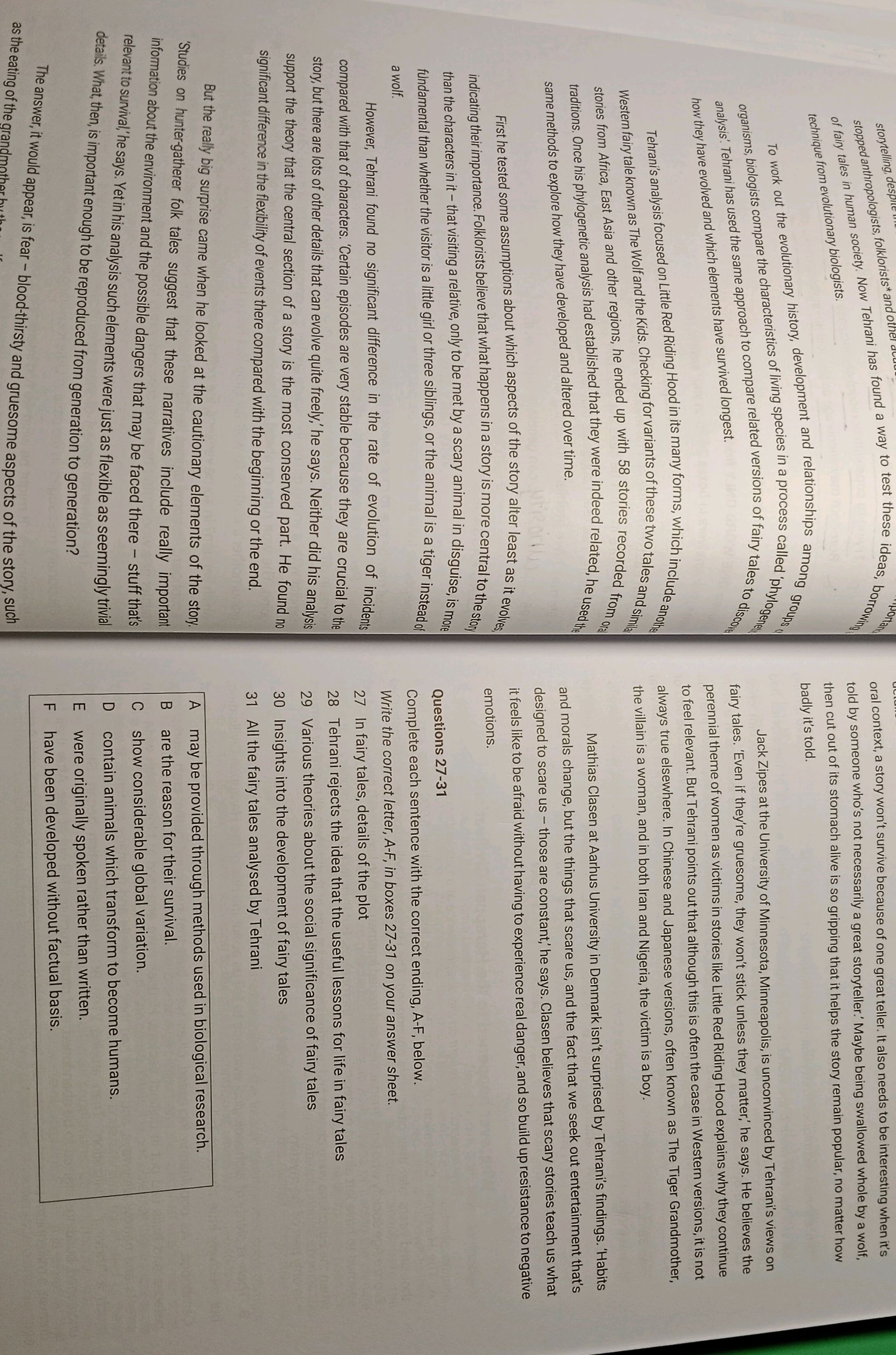 Questions 27-31 Complete each sentence with | StudyX