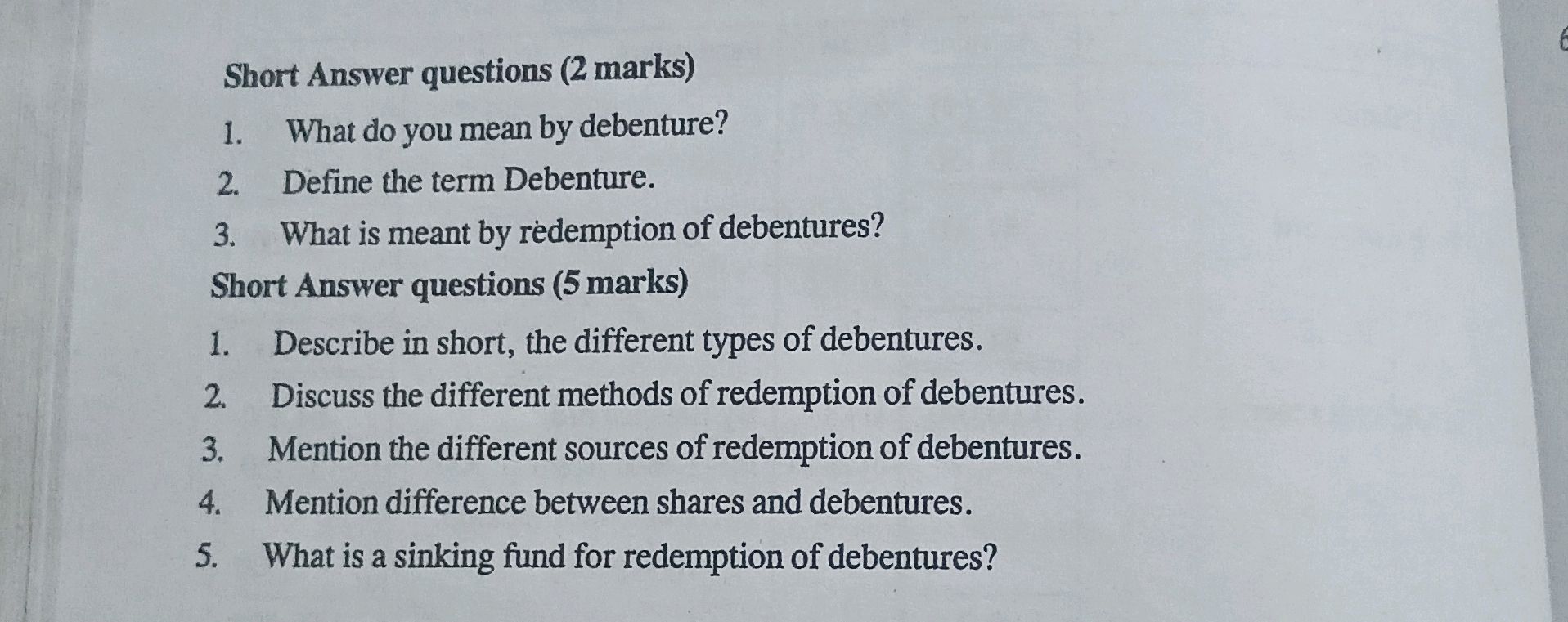 Short Answer questions (2 marks) 1. What do | StudyX