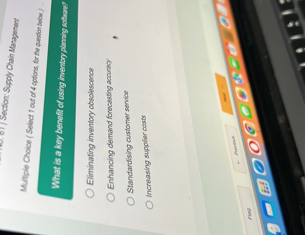 What is a key benefit of using inventory | StudyX