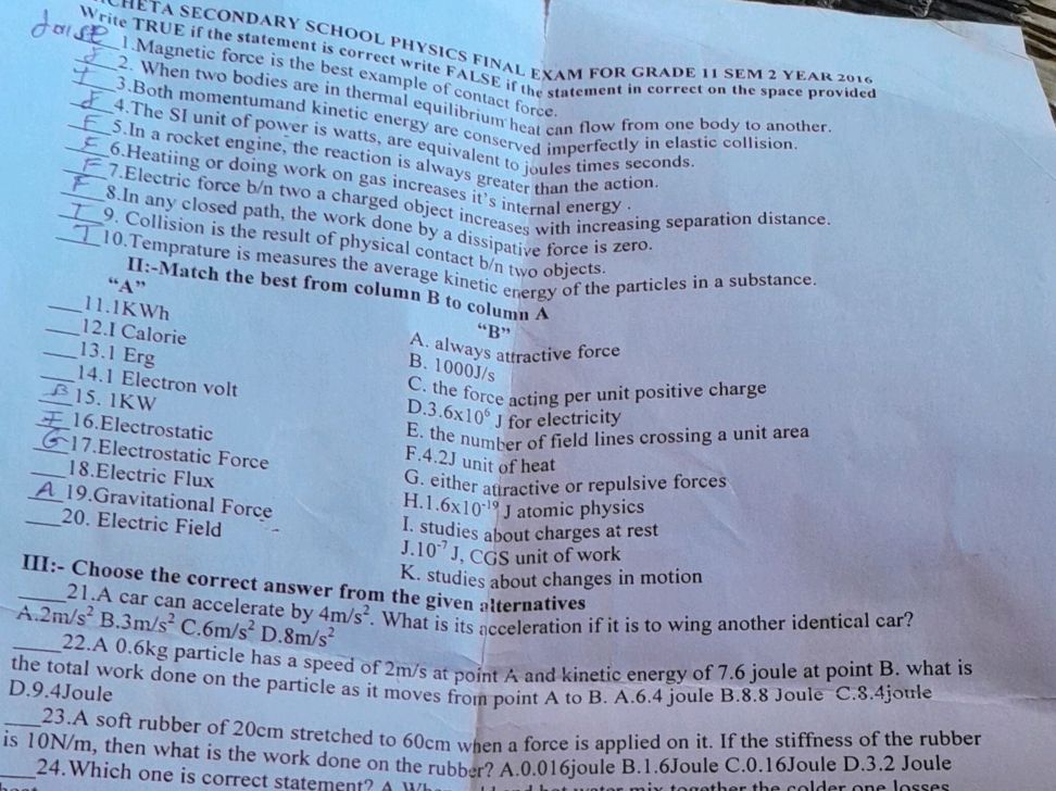 Write TRUE if the statement is correct write | StudyX