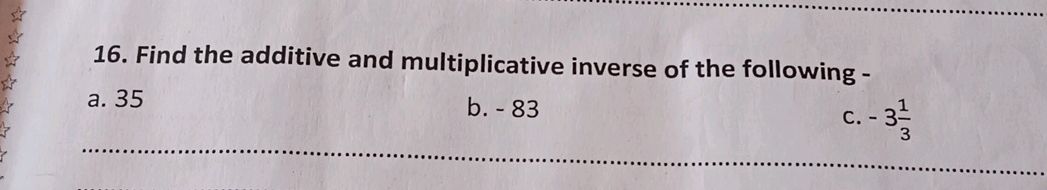16. Find the additive and multiplicative | StudyX