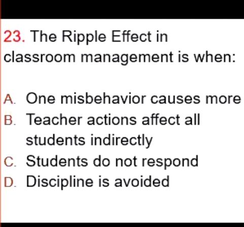 23. The Ripple Effect in classroom | StudyX