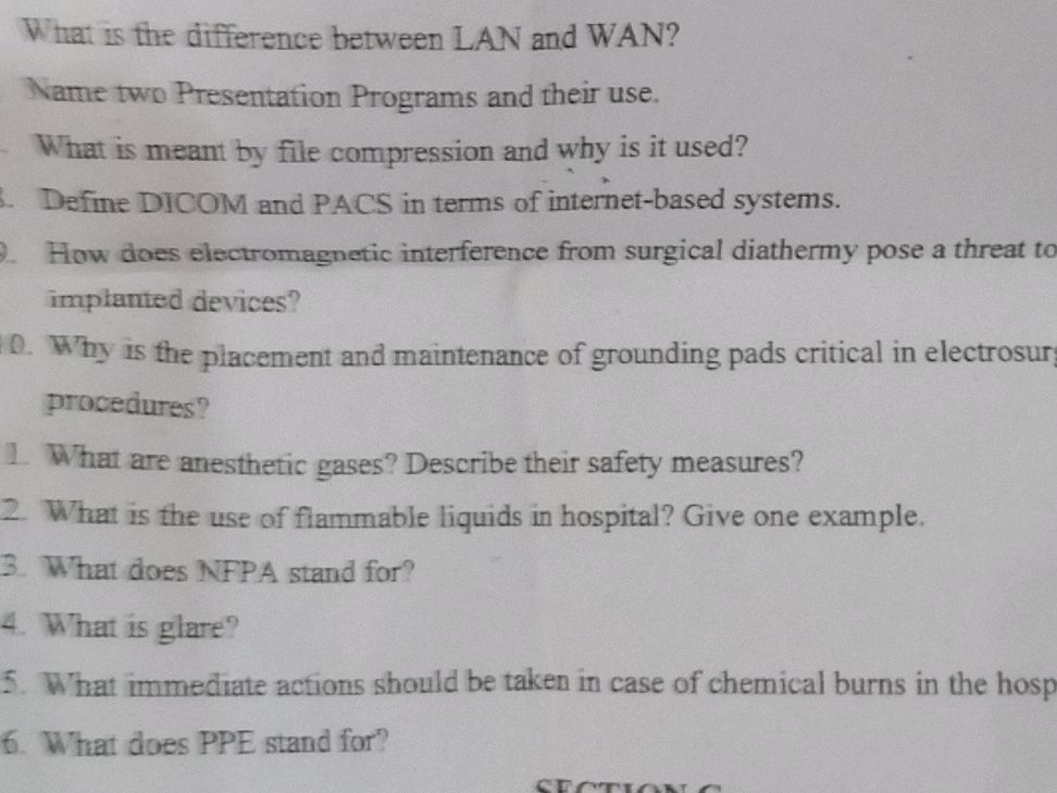 What is the difference between LAN and WAN? | StudyX