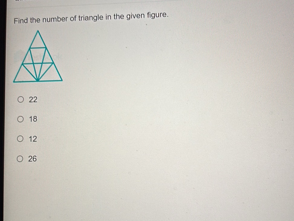 Find the number of triangle in the given | StudyX