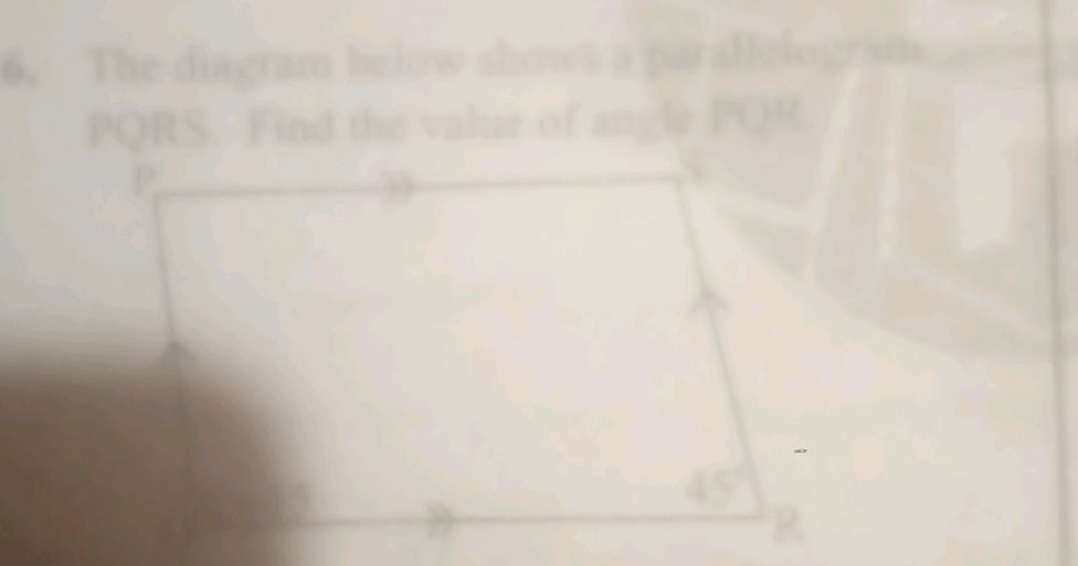 6. The diagram below shows a parallelogram | StudyX