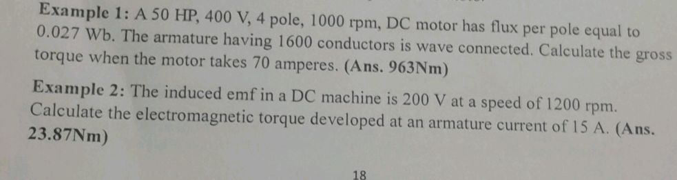 Example 1: A 50 HP, 400 V, 4 pole, 1000 rpm, | StudyX