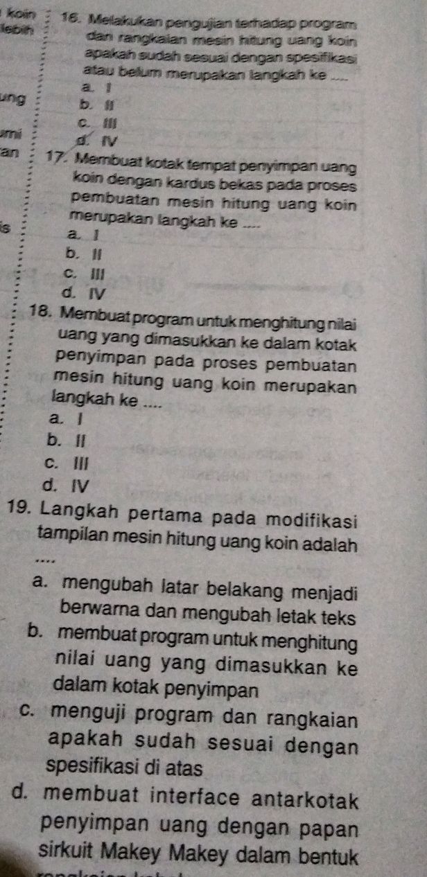 16. Melakukan pengujian terhadap program dan | StudyX