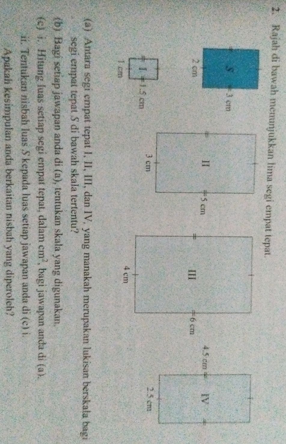 2. Rajah di bawah menunjukkan lima segi | StudyX