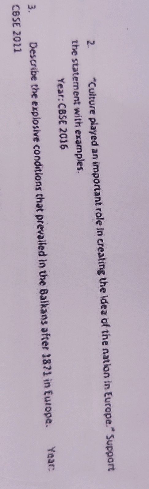 2. "Culture played an important role in | StudyX