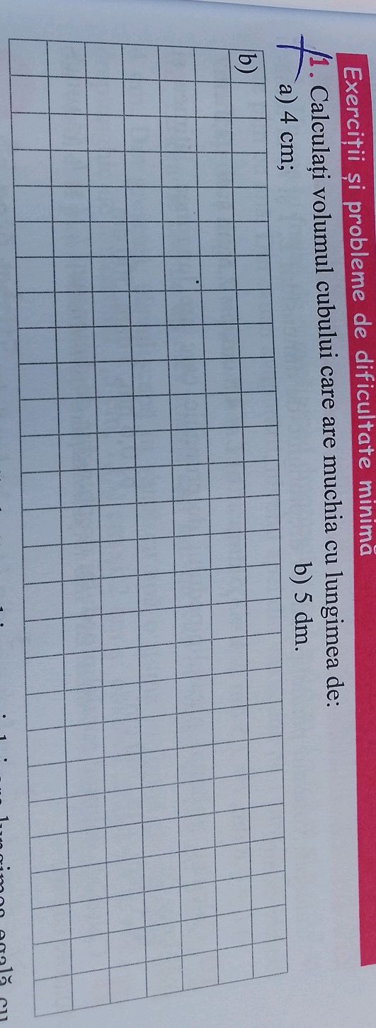 1. Calculați volumul cubului care are muchia | StudyX