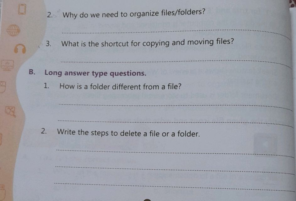 2. Why do we need to organize files/folders? | StudyX