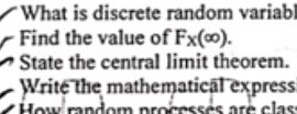 What is discrete random variable? Find the | StudyX