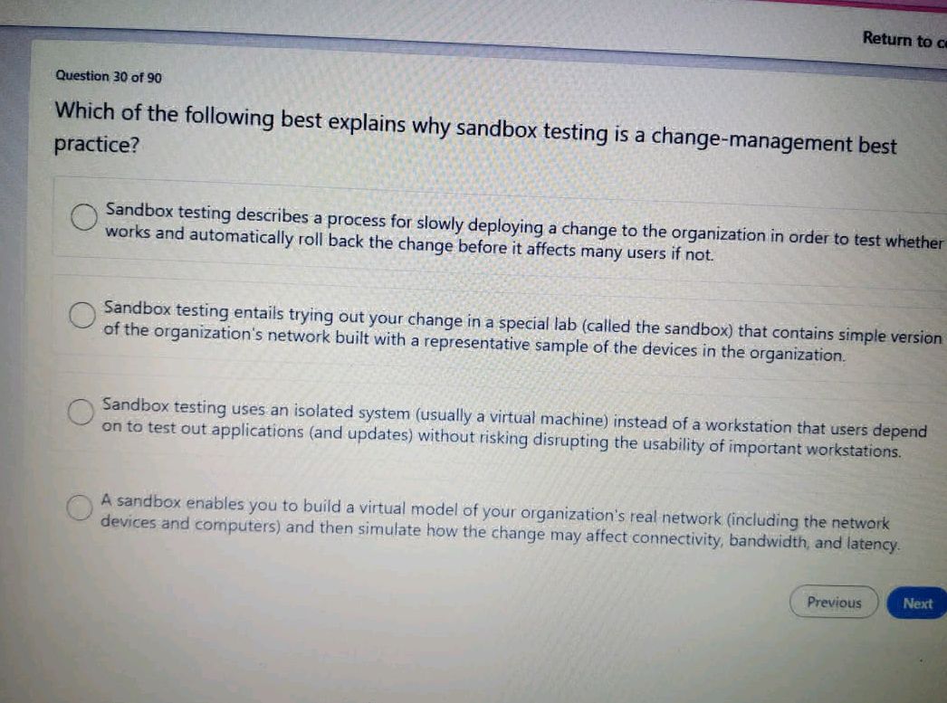 Which of the following best explains why | StudyX