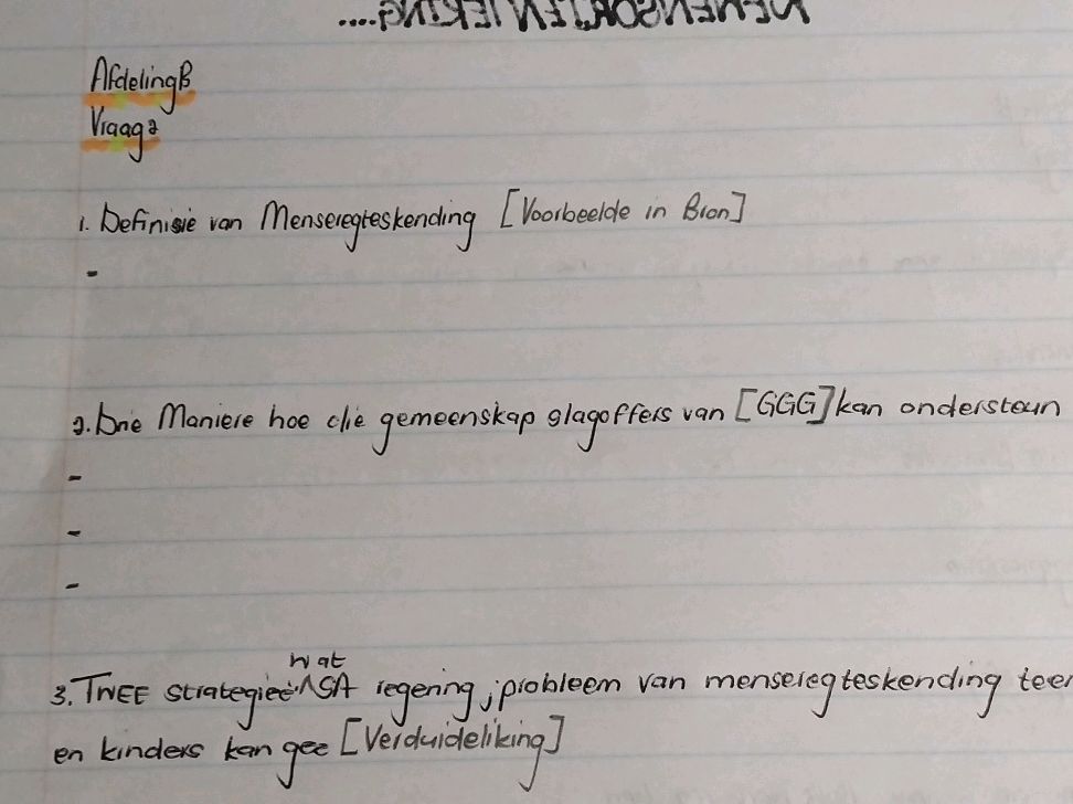 1. Definisie van Menseregteskending | StudyX