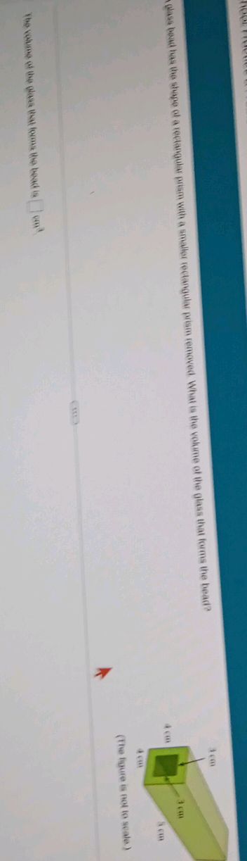 A glass bead has the shape of a rectangular | StudyX