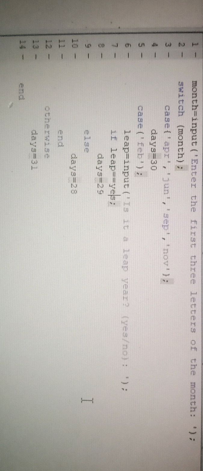 month=input('Enter the first three | StudyX