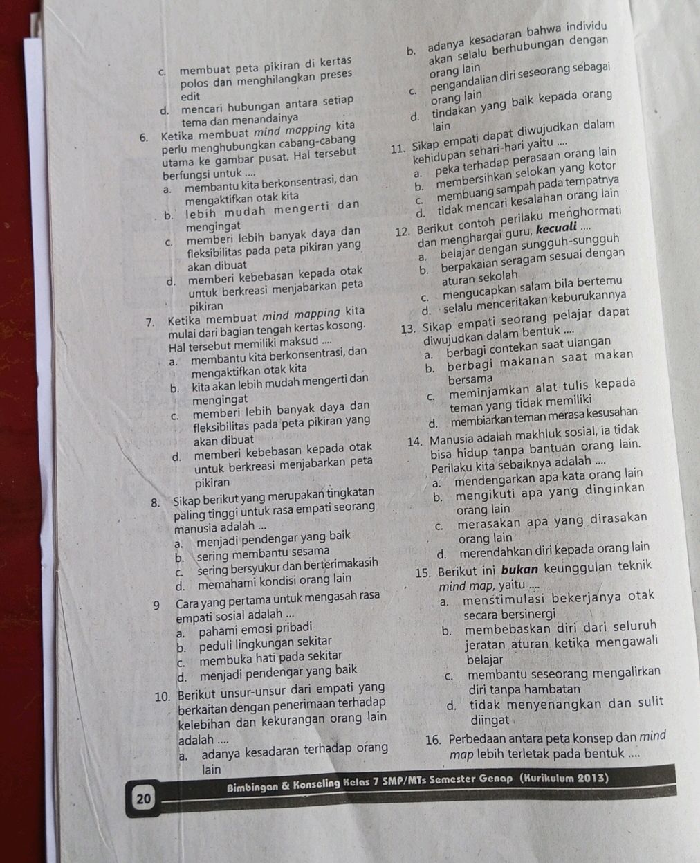 6. Ketika membuat mind mapping kita perlu | StudyX