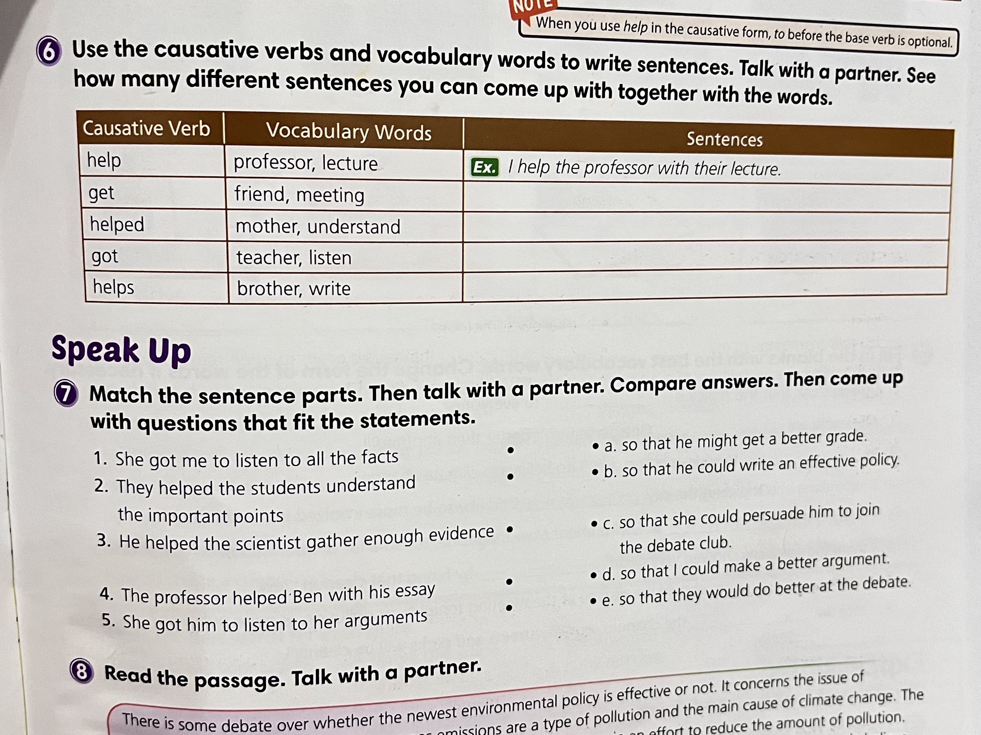 6 Use the causative verbs and vocabulary | StudyX