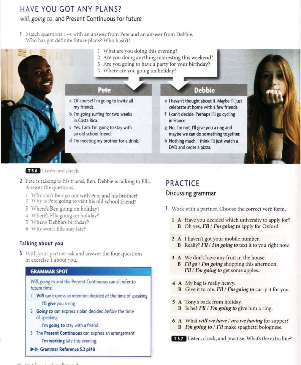 1 Match questions 1-4 with an answer from | StudyX