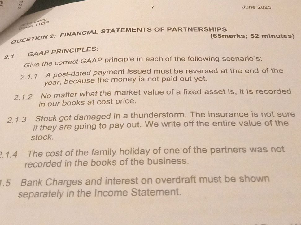 QUESTION 2: FINANCIAL STATEMENTS OF | StudyX