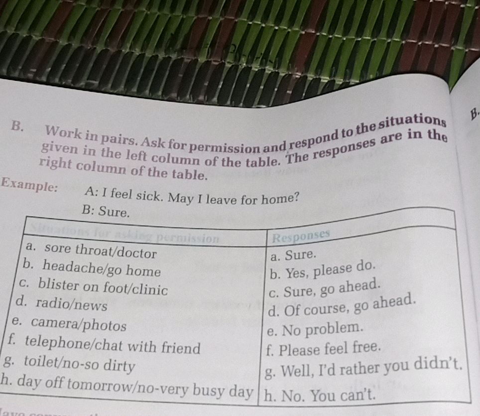 Work in pairs. Ask for permission and | StudyX