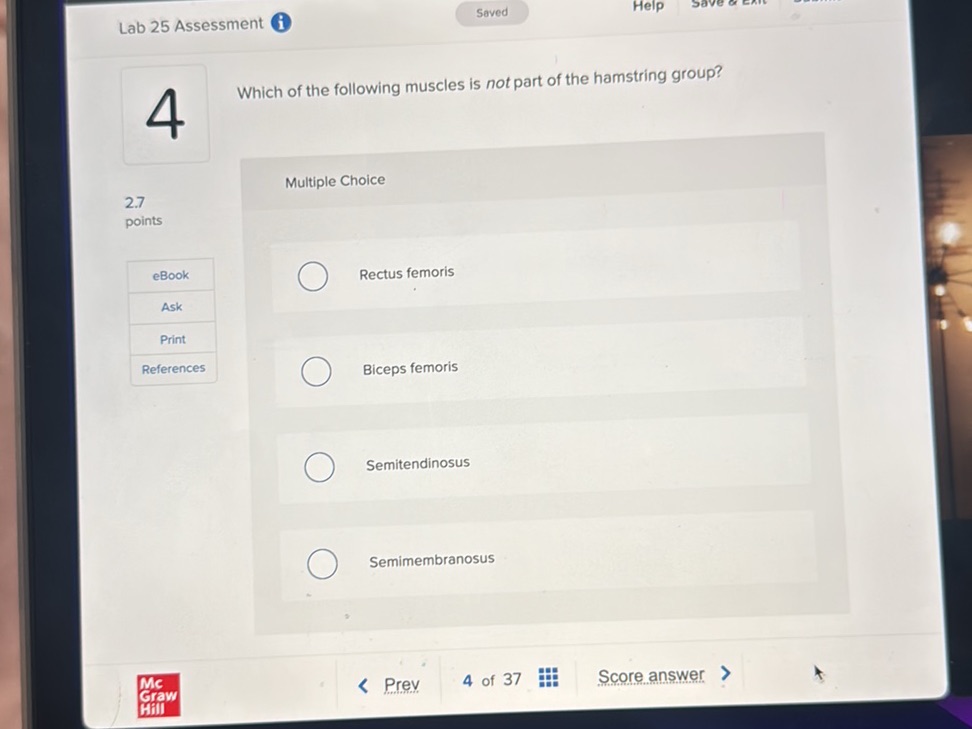 Which of the following muscles is not part | StudyX