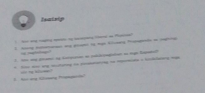1. Ano ang naging epekto ng kampang liberal | StudyX