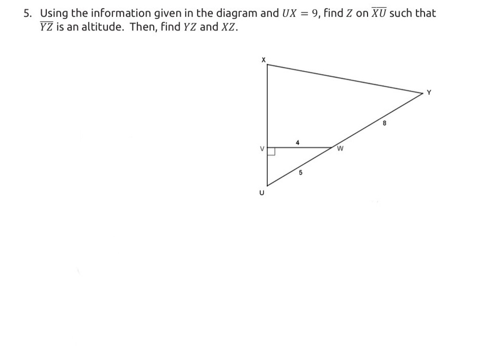 5. Using the information given in the | StudyX