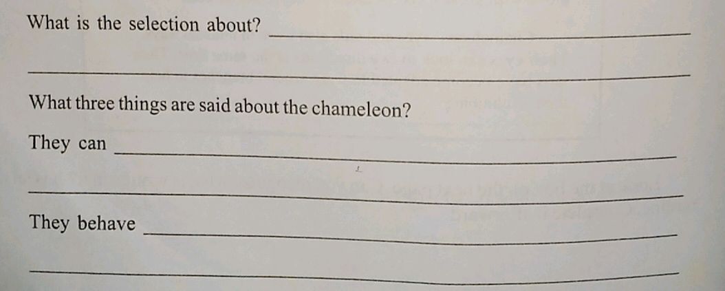 What is the selection about? What three | StudyX