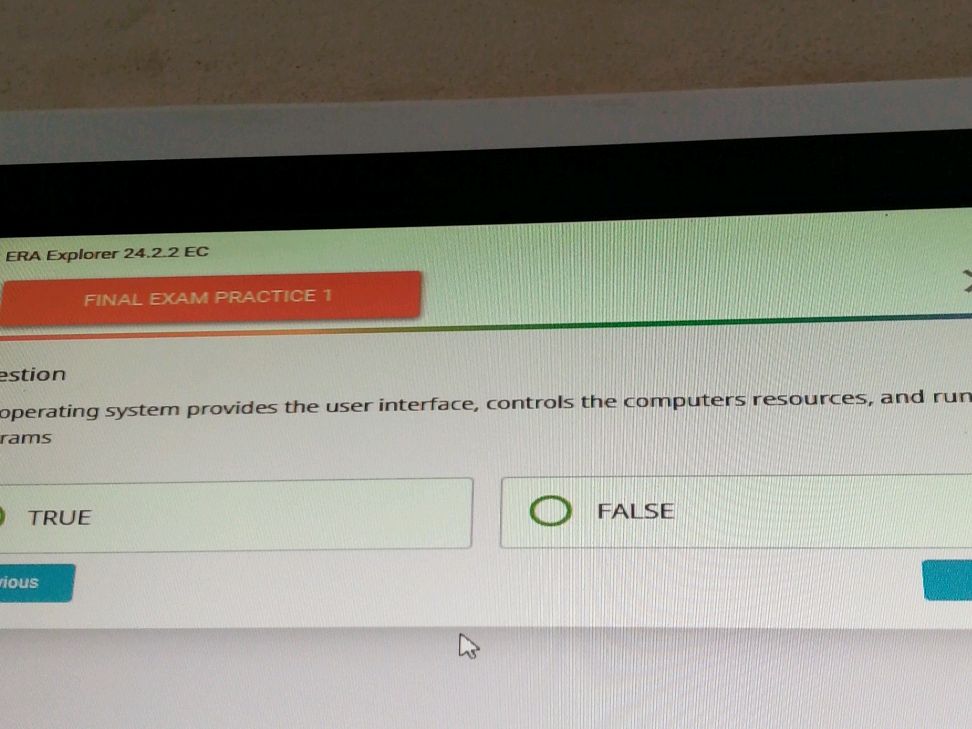 An operating system provides the user | StudyX