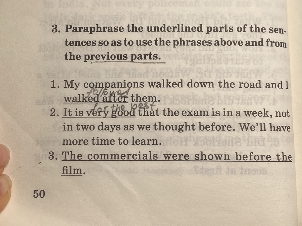3. Paraphrase the underlined parts of the | StudyX
