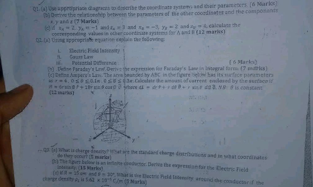 Q1. (a) Use appropriate diagrams to describe | StudyX