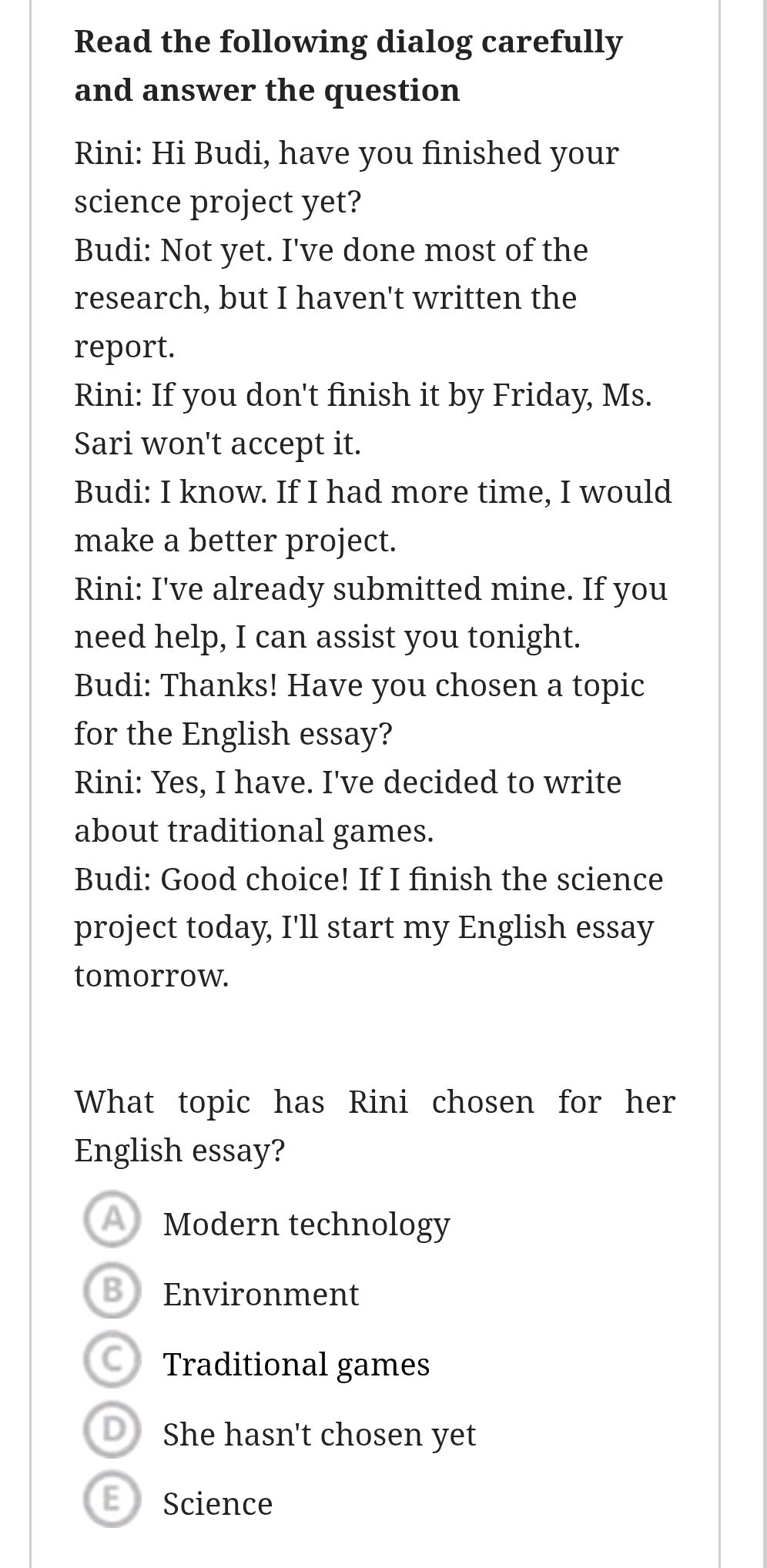 Read the following dialog carefully and | StudyX