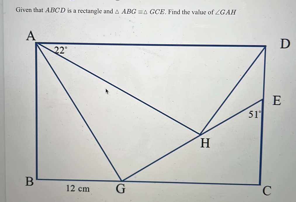 Given that $ABCD$ is a rectangle and $ ABG | StudyX