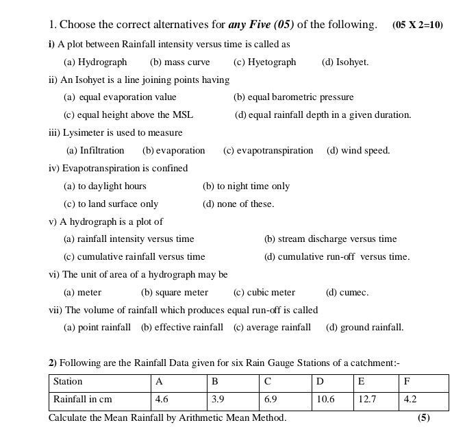 1. Choose the correct alternatives for any | StudyX